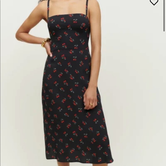 Reformation | Dresses | New Reformation Afternoon Dress Black Cherry ...